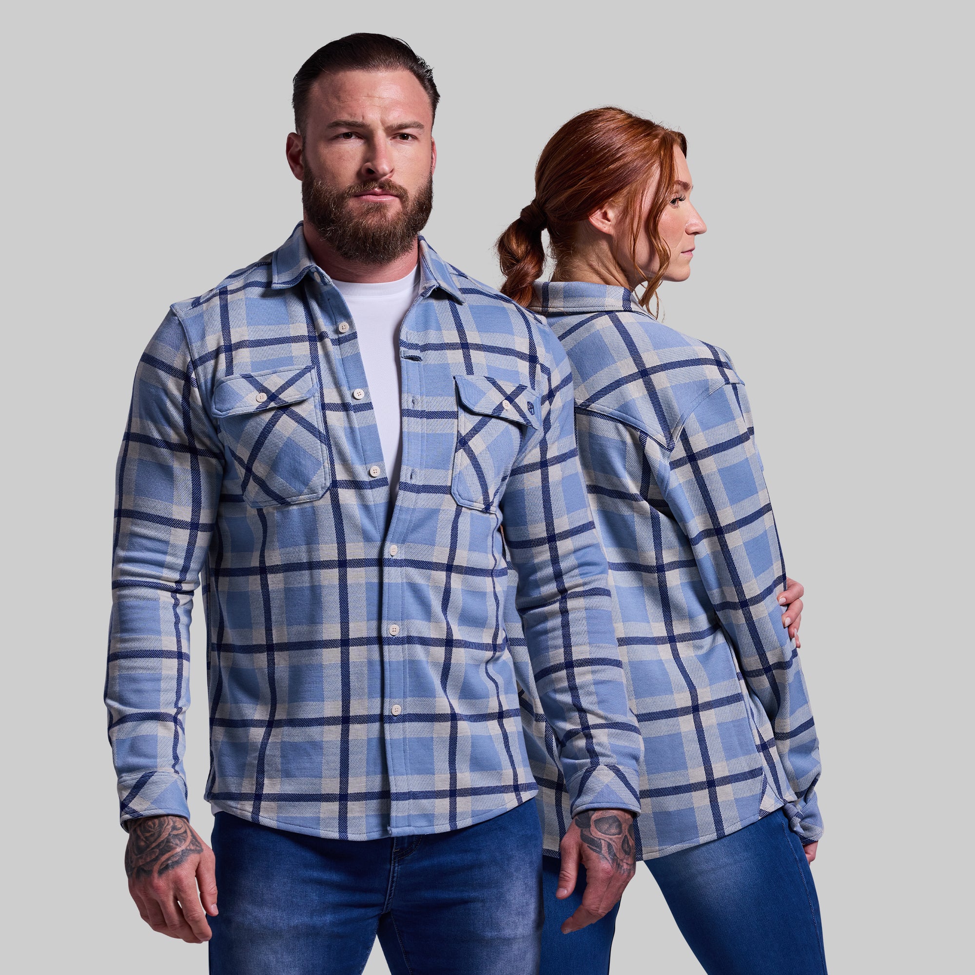 Woodsman Stretchy Flannel (Lake) – Born Primitive Canada