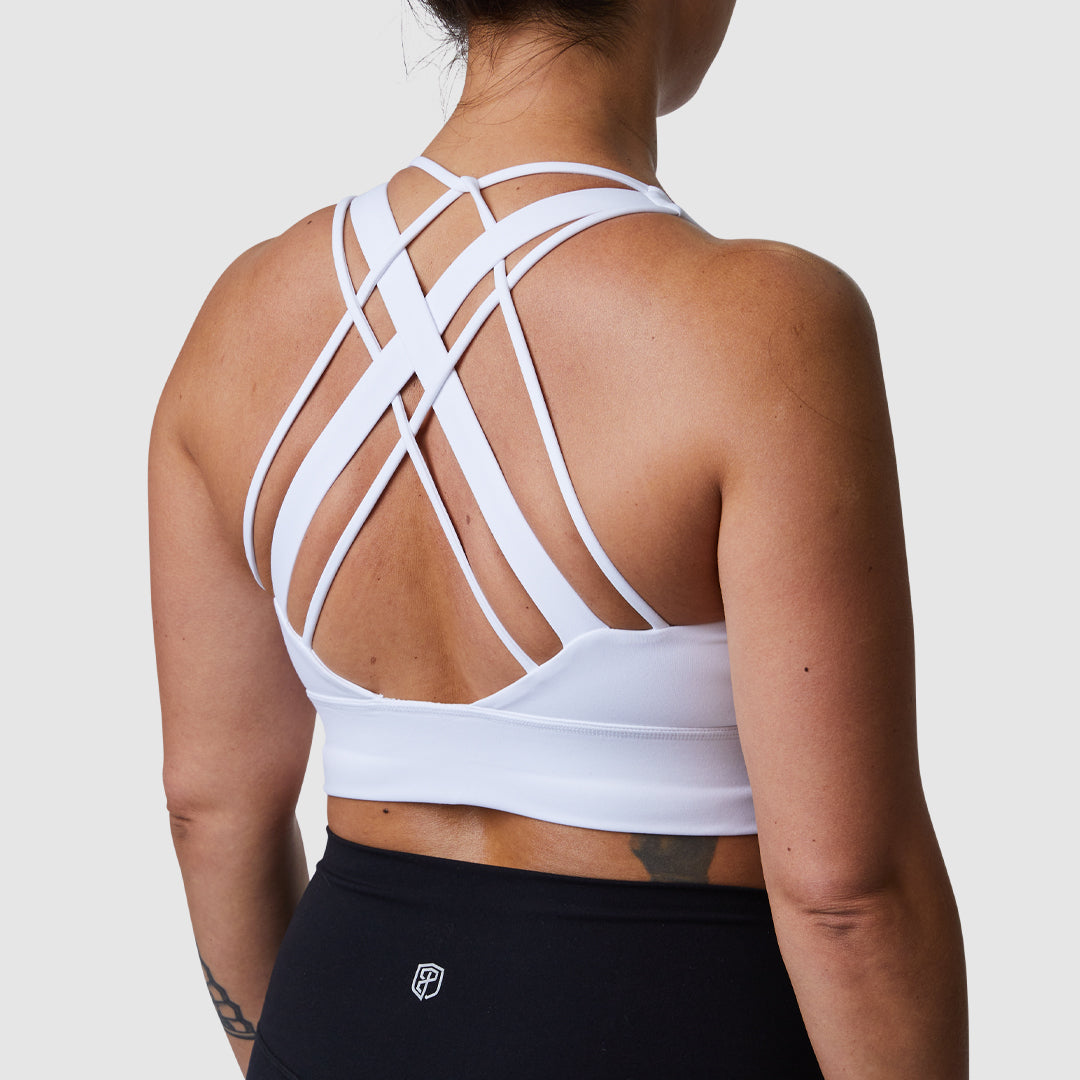 Ladies Black Workout Bra | Born Primitive | High Support – Born ...